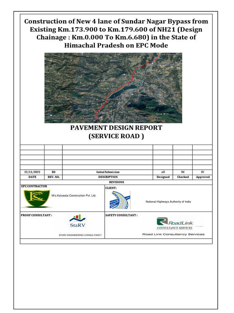 Pavement Design for Sundar Nagar Bypass | PDF | Road Surface | Road