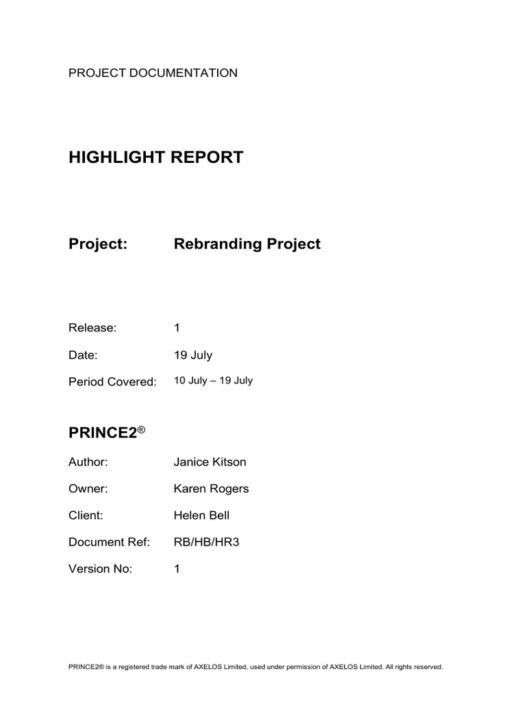Highlightreport 3 Pdf