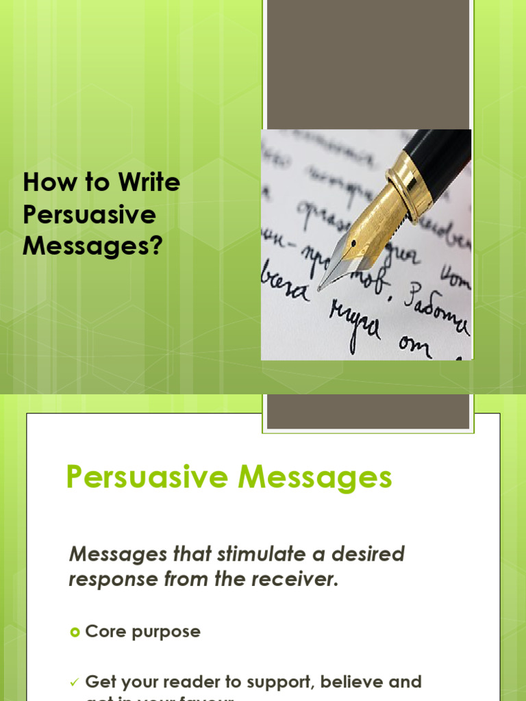 Presentation Persuasive Msgs | PDF | Psychology | Psychological Concepts