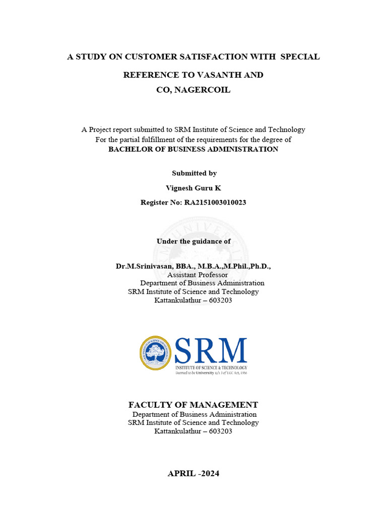 Instructions Vasanth and Co | PDF