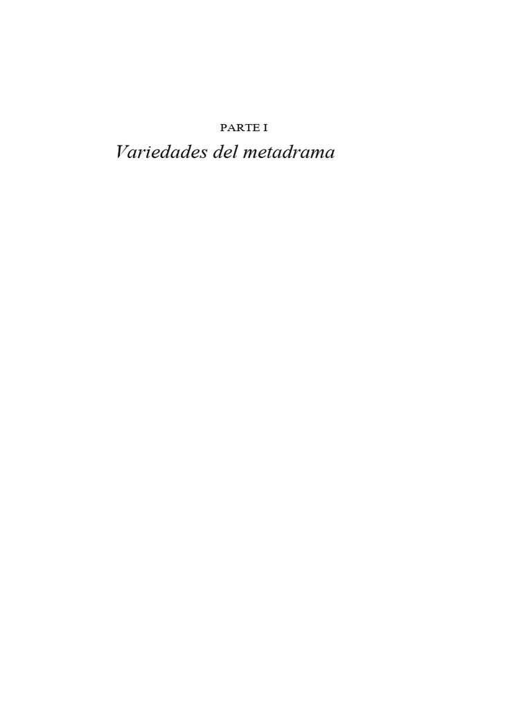 Traducción METADRAMA | PDF | Teatro | William Shakespeare