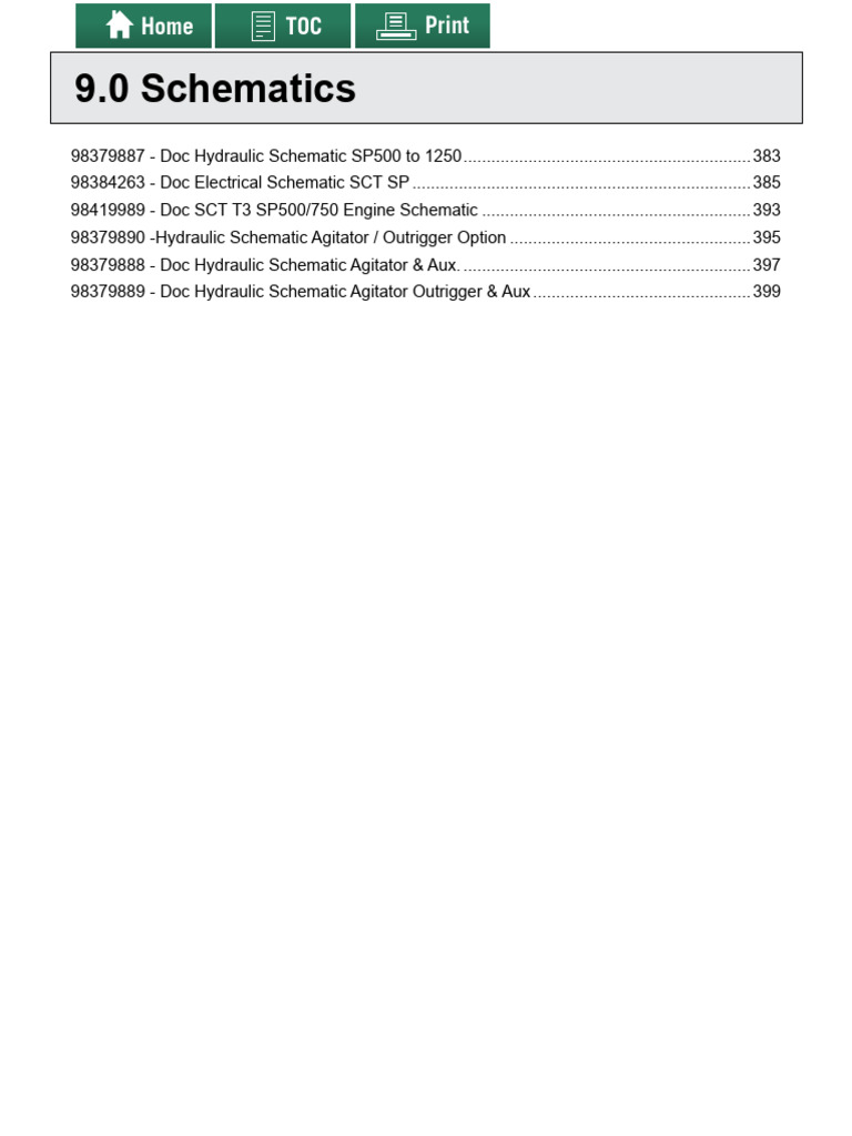 Schematics For SP750!18!7501545 | PDF | Vehicle Technology | Chemical Engineering