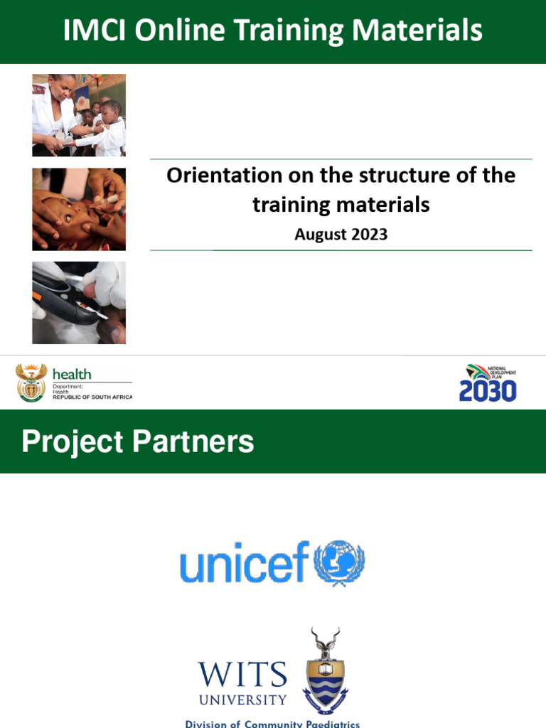 IMCI Online Training Overview | PDF | Learning | Educational Technology