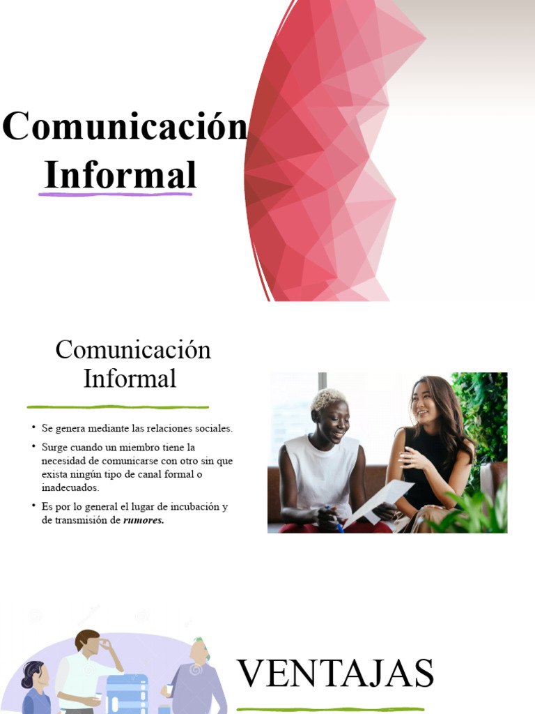 Comunicacion Informal | PDF | Comunicación | Conceptos psicologicos