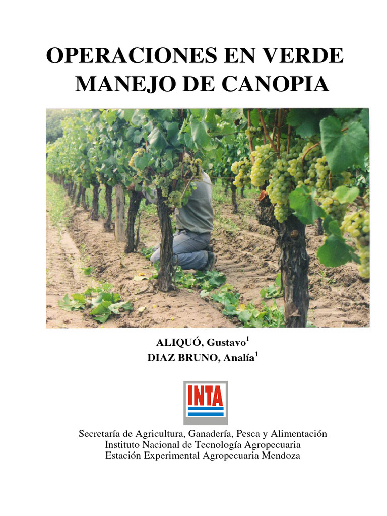 Operaciones en Verde Manejo de Canopia - INTA | PDF | Agricultura ...