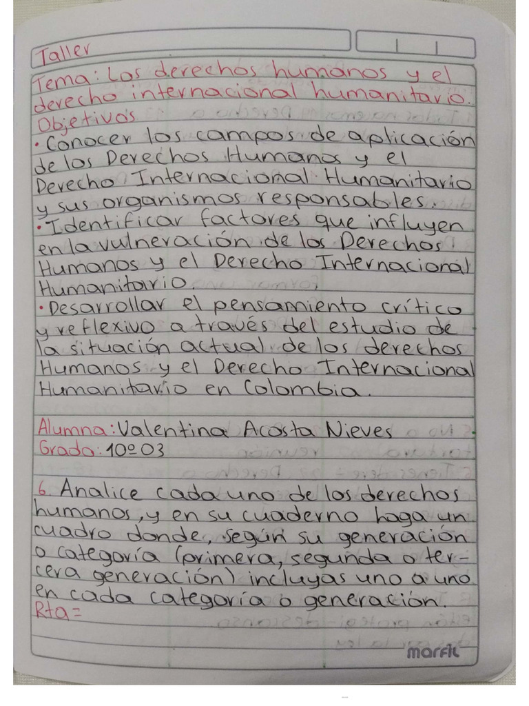 Taller Los DD - HH. y El DIH | PDF