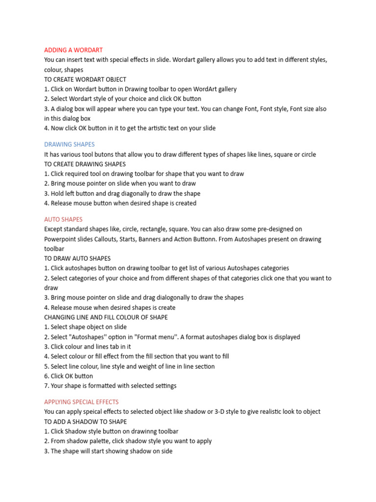 Microsoft Powerpoint | PDF | Button (Computing) | Menu (Computing)