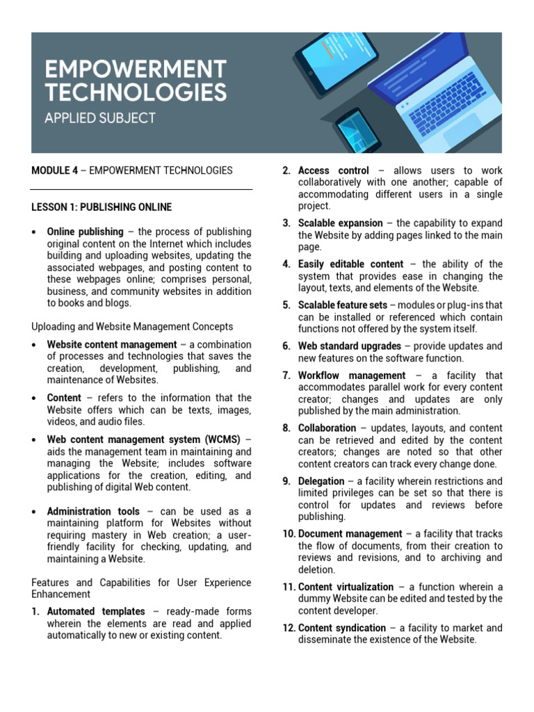 M4 Empotech | PDF | Websites | World Wide Web