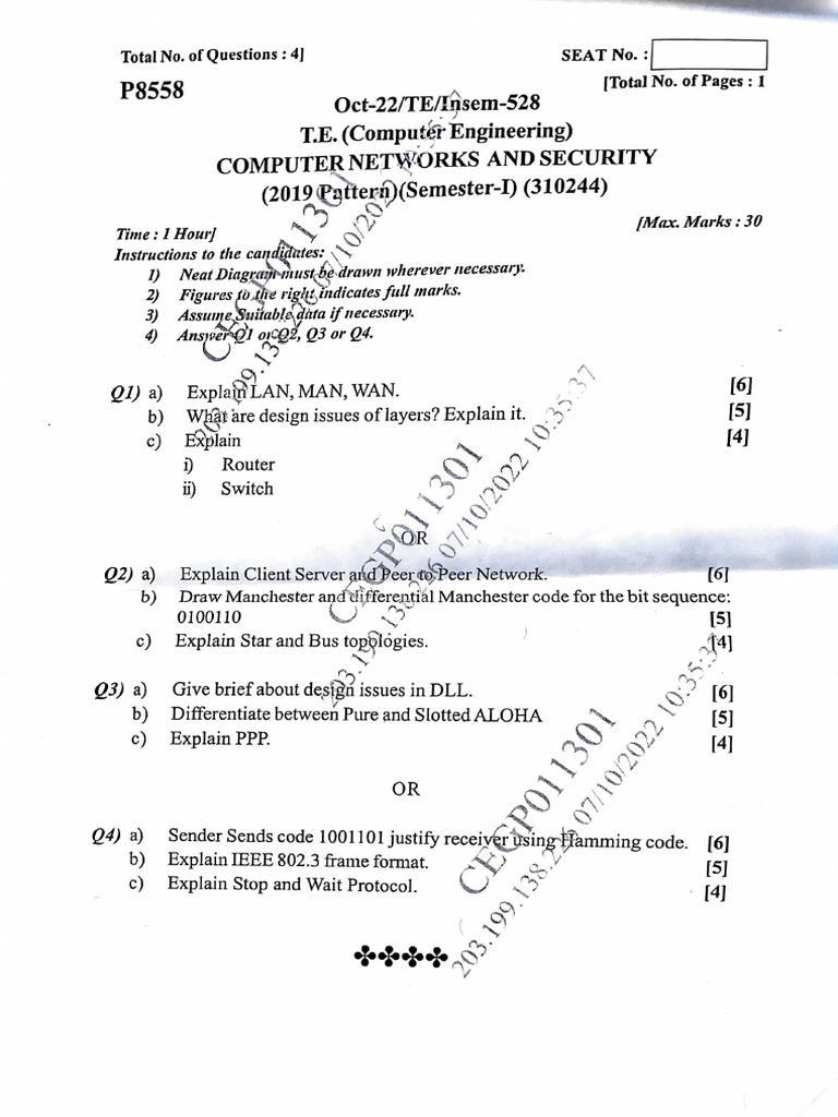 CNS Insem | PDF | Internet | Networking Standards