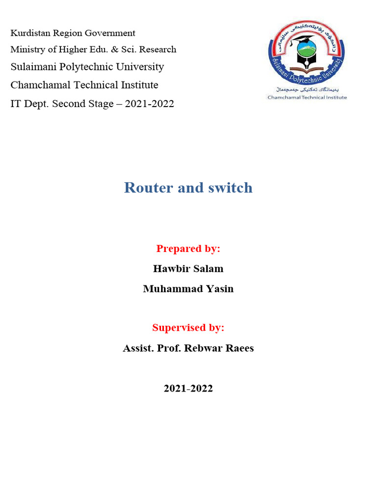 Muhammad Yasin - Reports | PDF | Computer Network | Router (Computing)