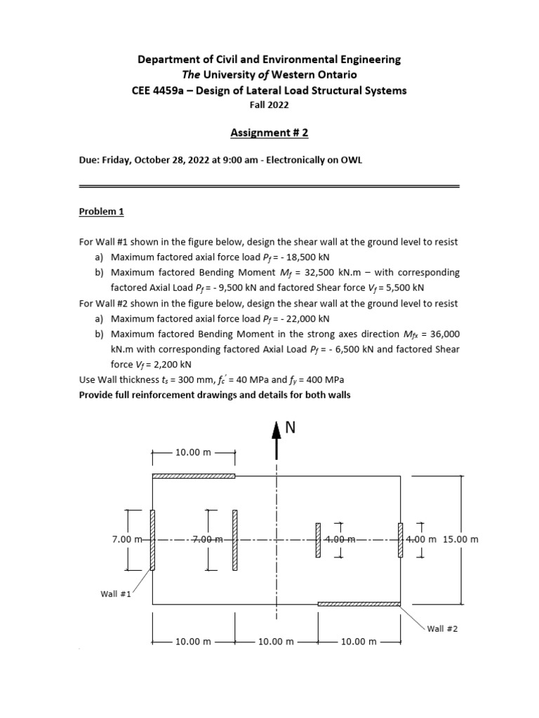 Assignment 2 - CEE 4459-2022 | PDF | Beam (Structure) | Solid Mechanics