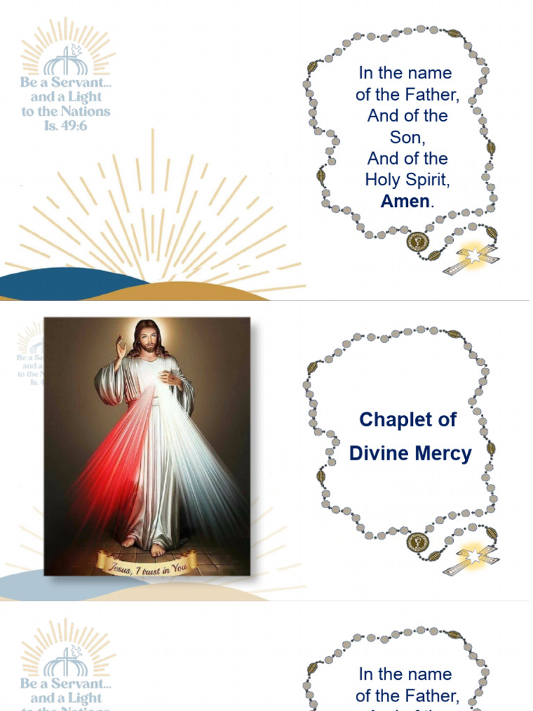 Chaplet of Divine Mercy | PDF | Mercy | God The Father