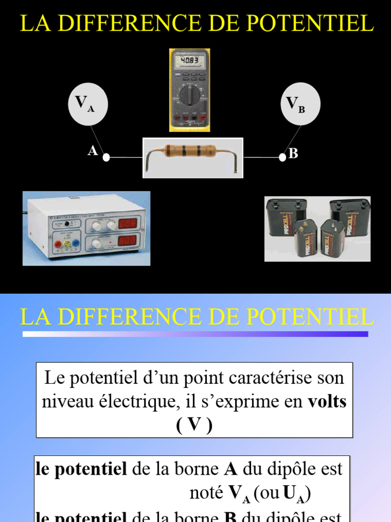 Différence de Potentiel Électrique | PDF