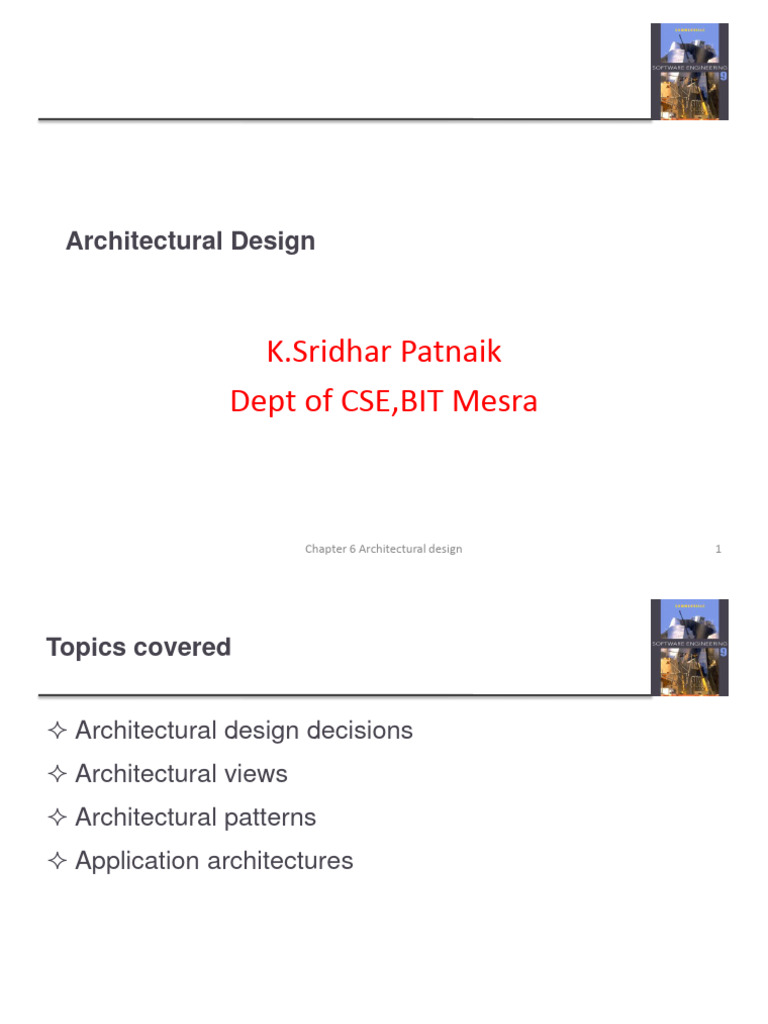 Architectural DESIGN | PDF | System | Model–View–Controller