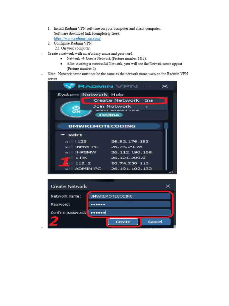 Remote Coding With Radmin VPN | PDF