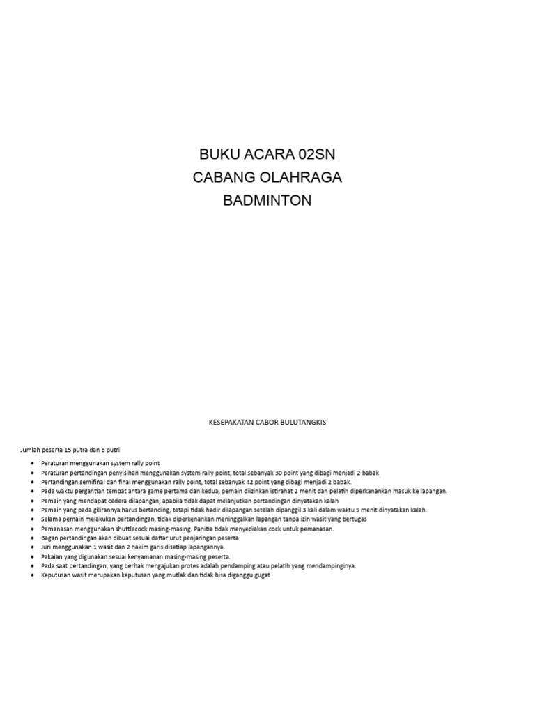 Buku Acara 02sn | PDF