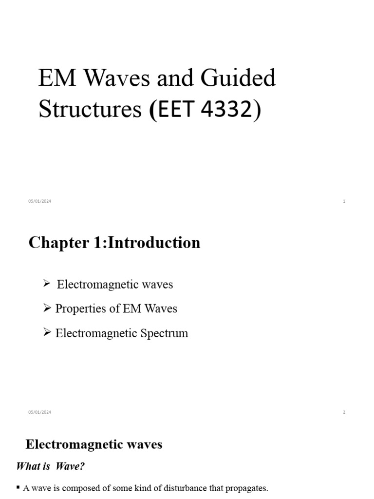 Understanding Electromagnetic Waves | PDF | Electromagnetic Spectrum ...