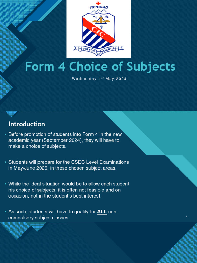 Form 4 Choice of Subjects | PDF | Mathematics | Science
