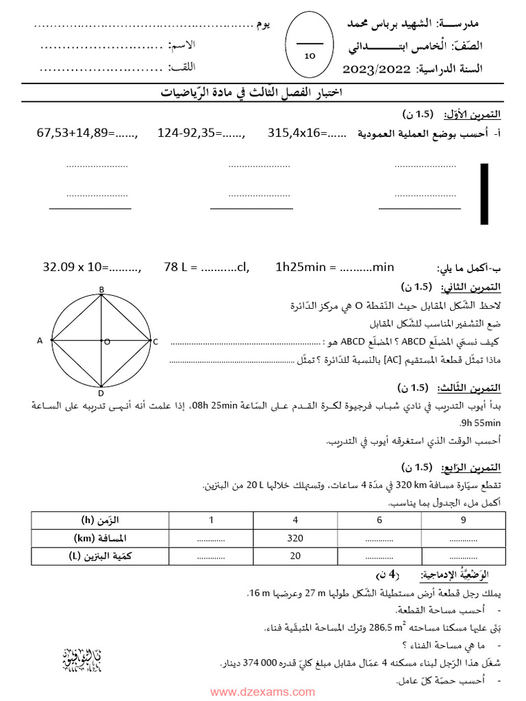 DZ Exams 5AP Math Practice Guide | PDF