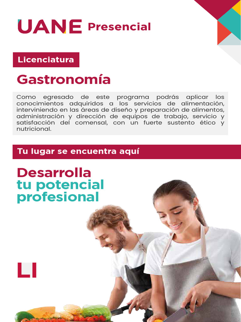 Plan de Estudios Uane | PDF | Artes culinarias | Alimentos