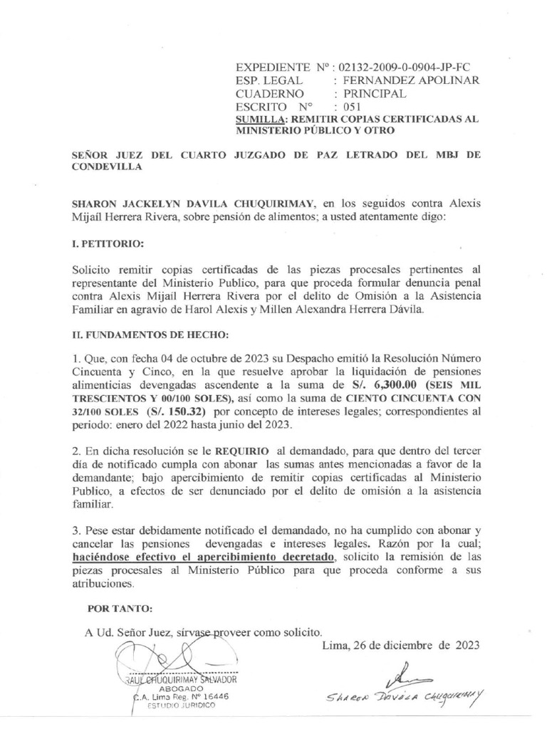 Remitir Copias Certificadas Al Ministerio Publico | PDF