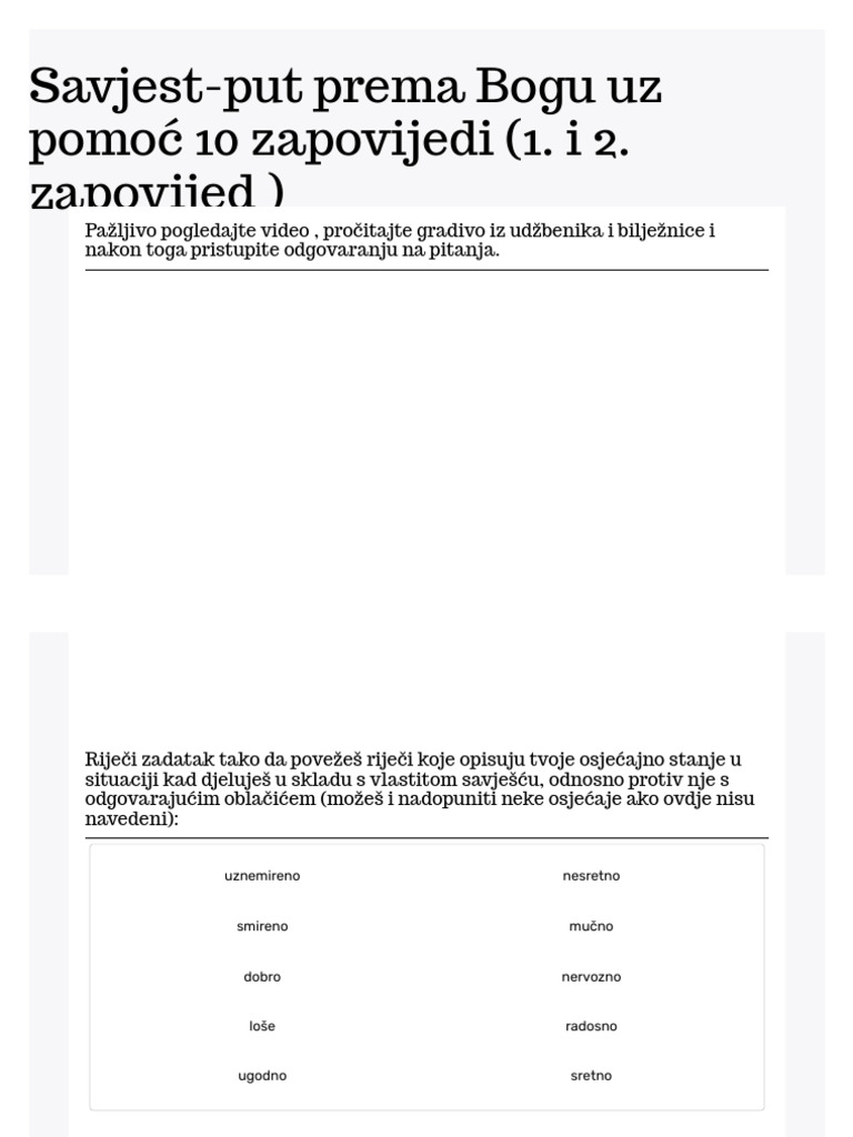 Pon 1 2 Z I Savjest | PDF