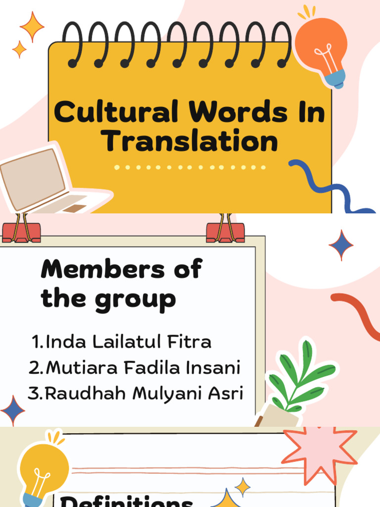 Cultural Words in Translation | PDF | Translations | Linguistics