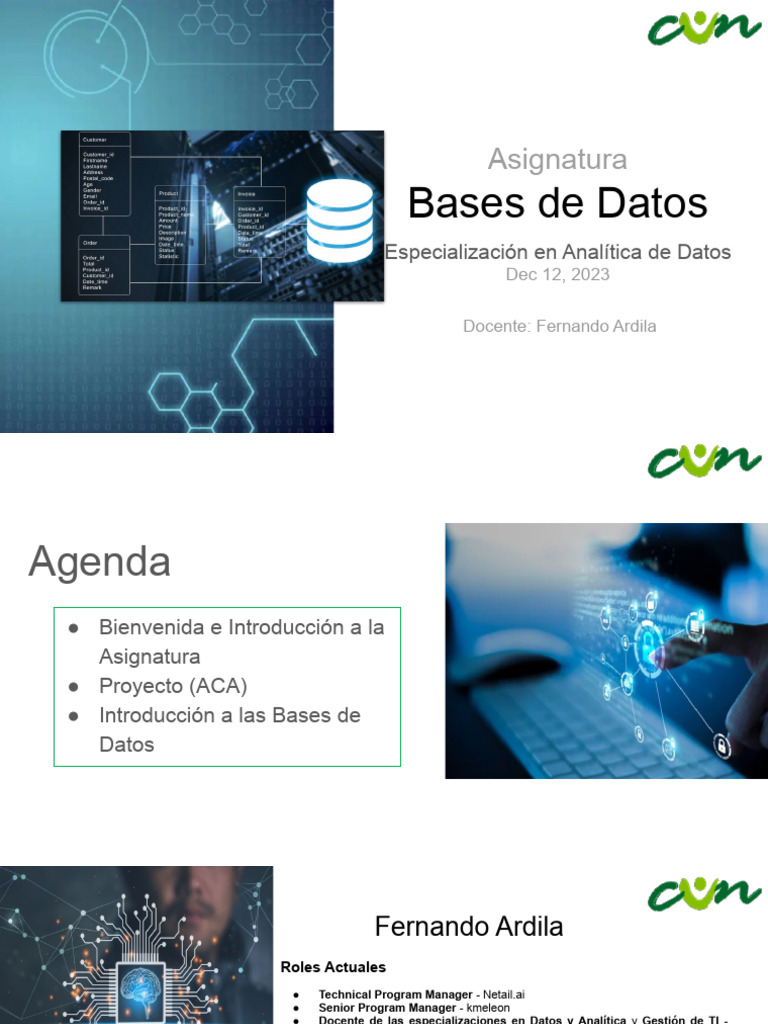 Clase 1 - Bases de Datos Dec 12 | PDF | SQL | Bases de datos