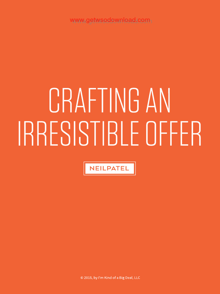 8 2 Crafting An Irresistible Offer | PDF