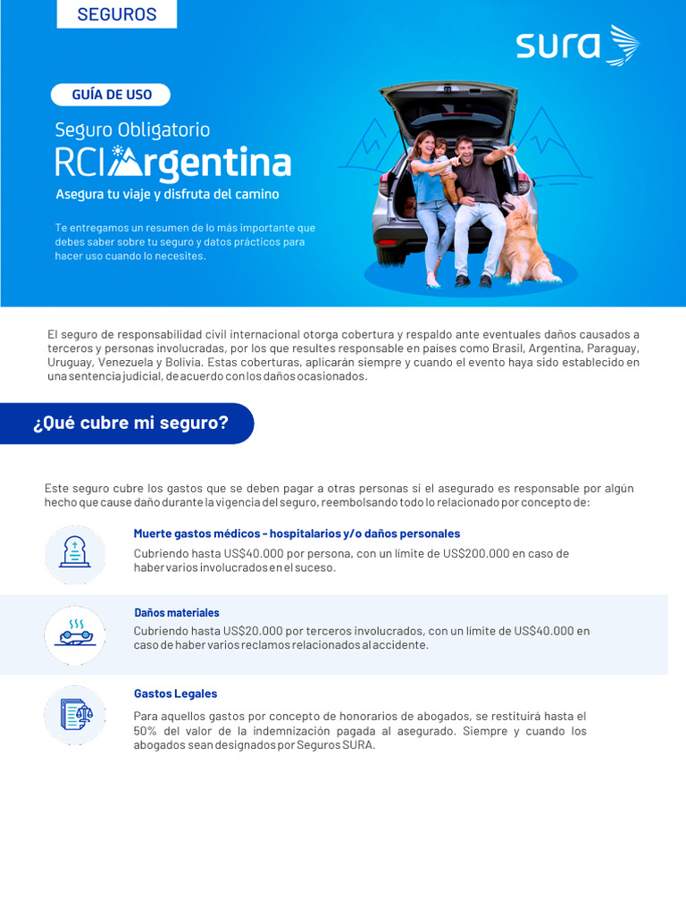 Seguro RC Internacional en Sudamérica | PDF | Póliza de seguros | Seguro