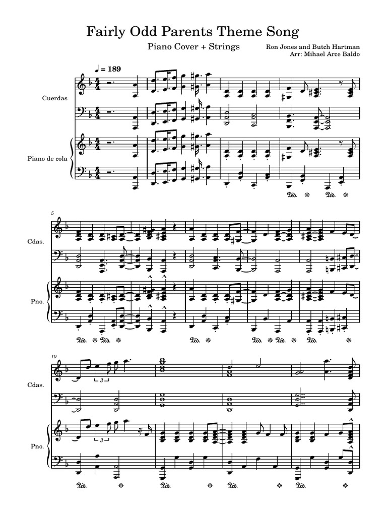 Fairly Odd Parents Theme Song | PDF