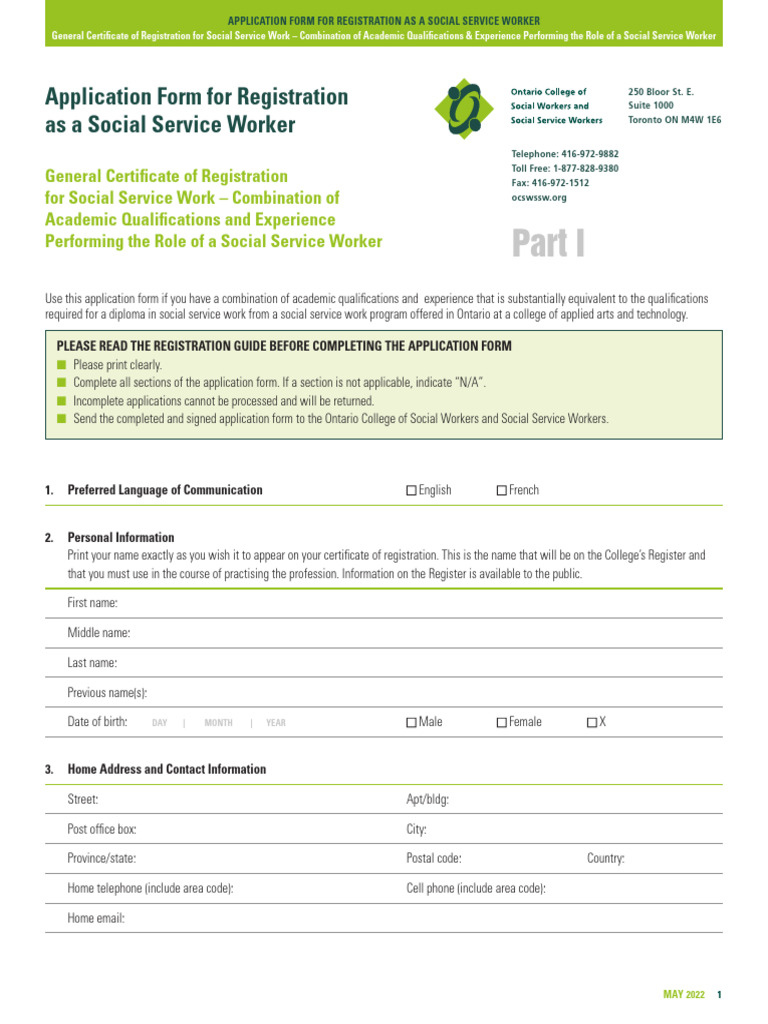 2022 SSW Combo Application Form Part1 v2 | PDF | Social Work | Debit Card