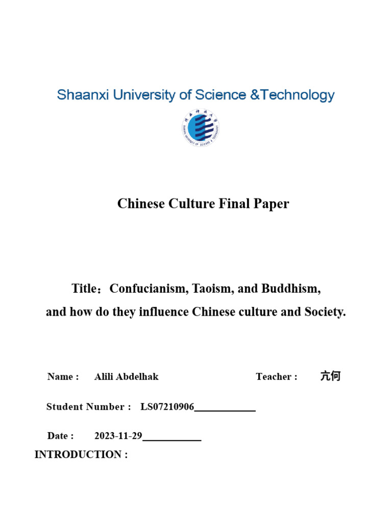 Confucianism, Taoism, Buddhism | PDF | Confucianism | Qi