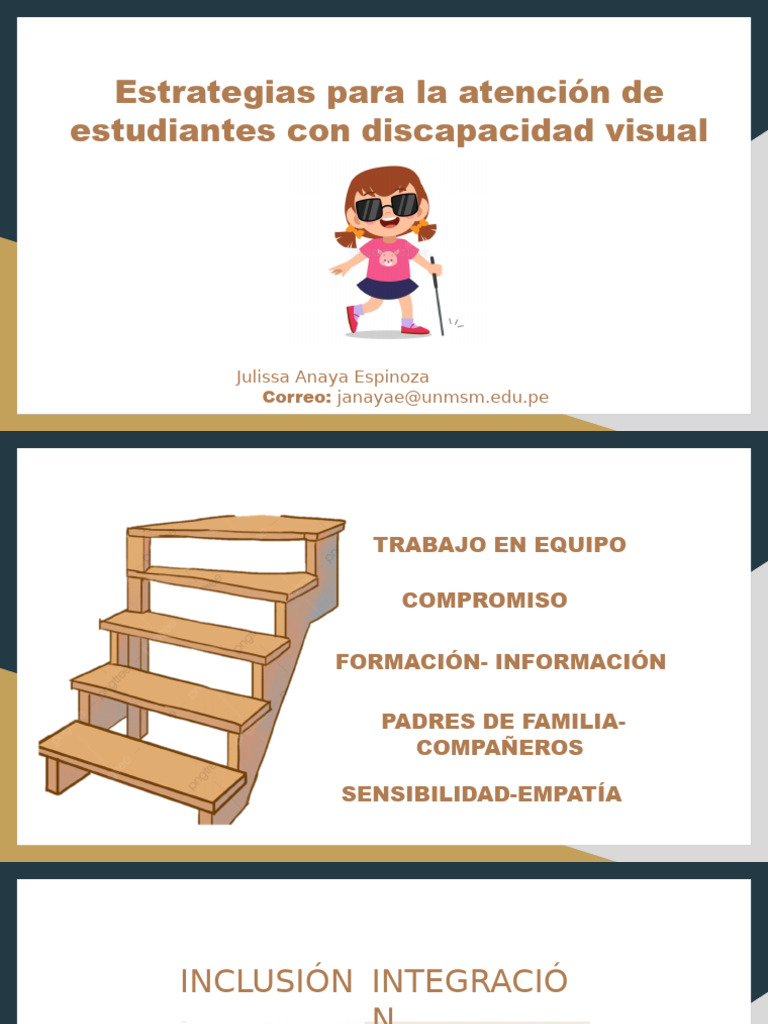 Estrategias para La Atención de Estudiantes Con Discapacidad Visual ...