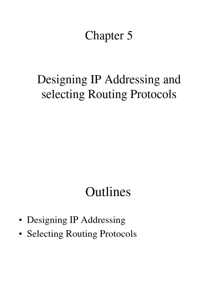 CH5 | PDF | Ip Address | Routing