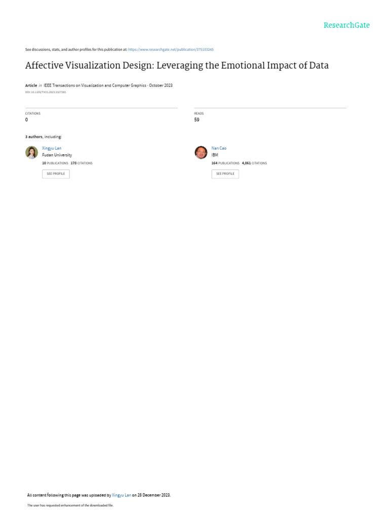 2023VIS Affective Lan | PDF | Visualization (Graphics) | Emotions