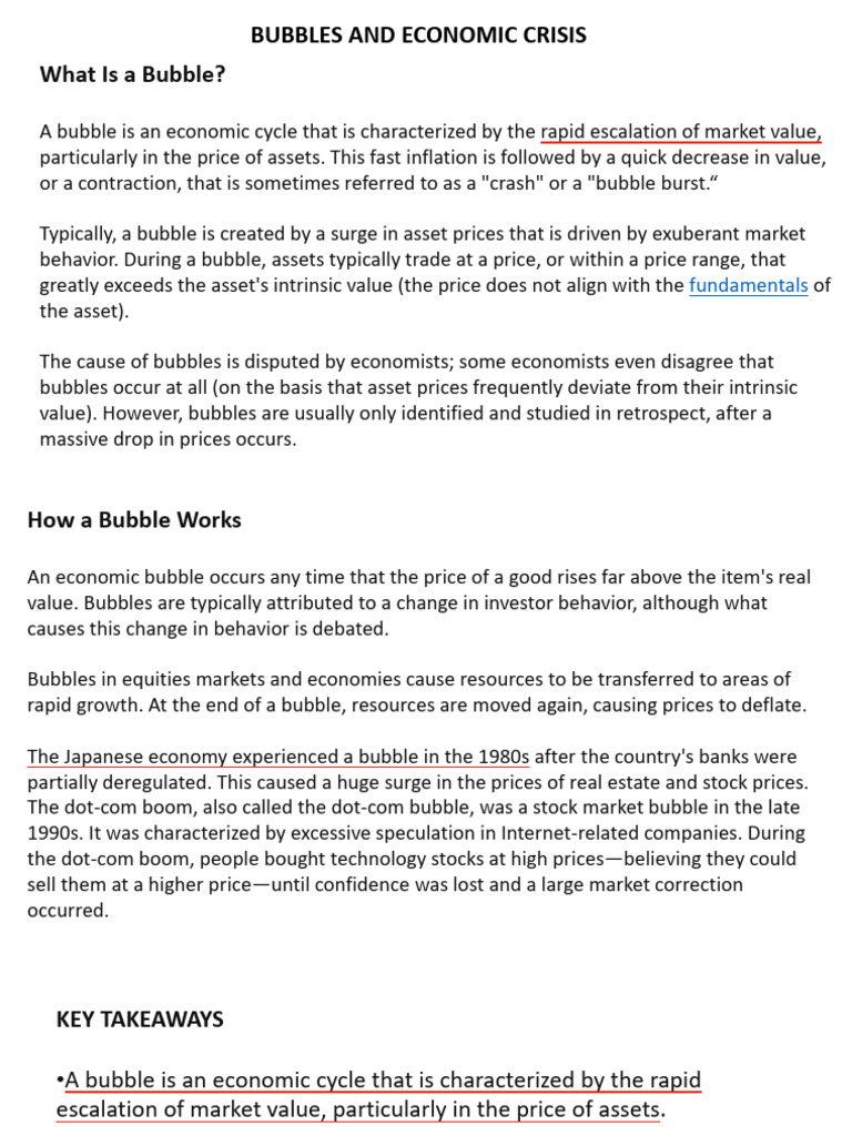 Understanding Economic Bubbles | PDF | Economic Bubble | Mortgages