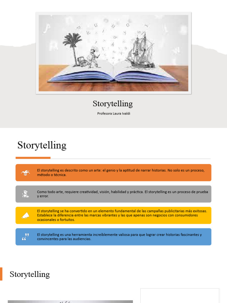 Storytelling | PDF | Cuentacuentos