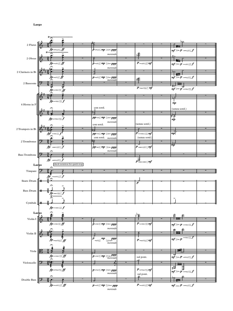 Task 1 - Full Score | PDF | Orchestral Music | Compositions
