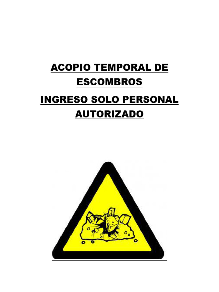 Acopio de Escombros | PDF