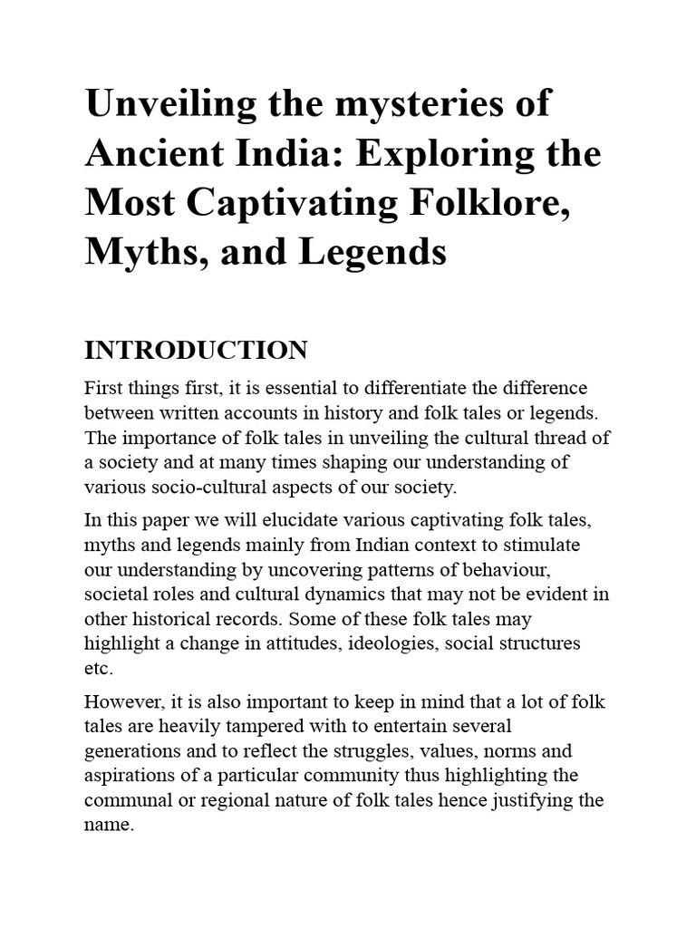 Unveiling The Mysteries of Ancient India | PDF Unveiling The Mysteries of Ancient India | PDF