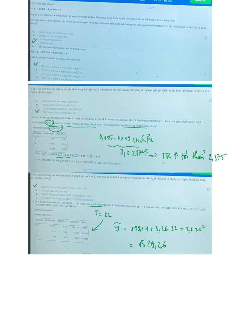 Đáp Án Đề KTL CQ K62 Ca 2 Ngày 19.12 | PDF