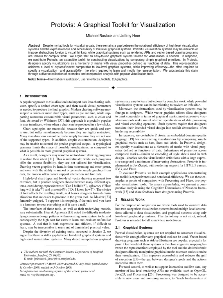A Graphical Toolkit For Visualization - Protovis | Download Free PDF | Visualization (Graphics ...