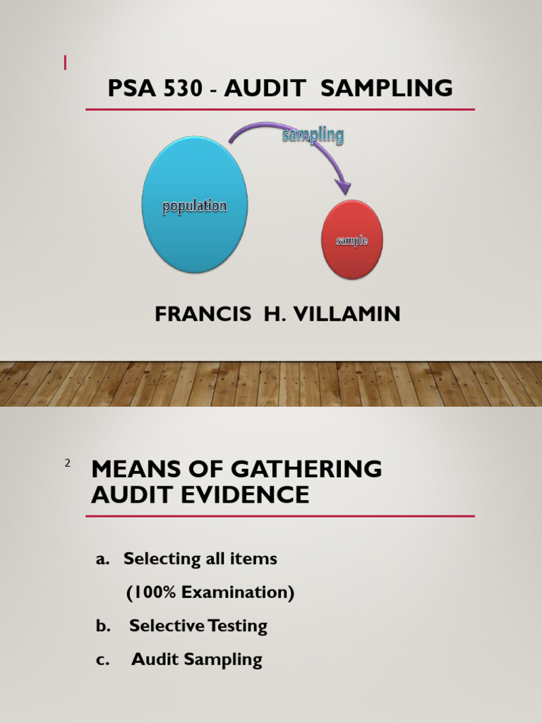 AT Audit Sampling PPT T2AY2324 | PDF | Sampling (Statistics) | Statistics