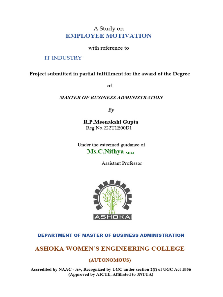 Cover Pages | PDF | Master Of Business Administration | Educational Stages