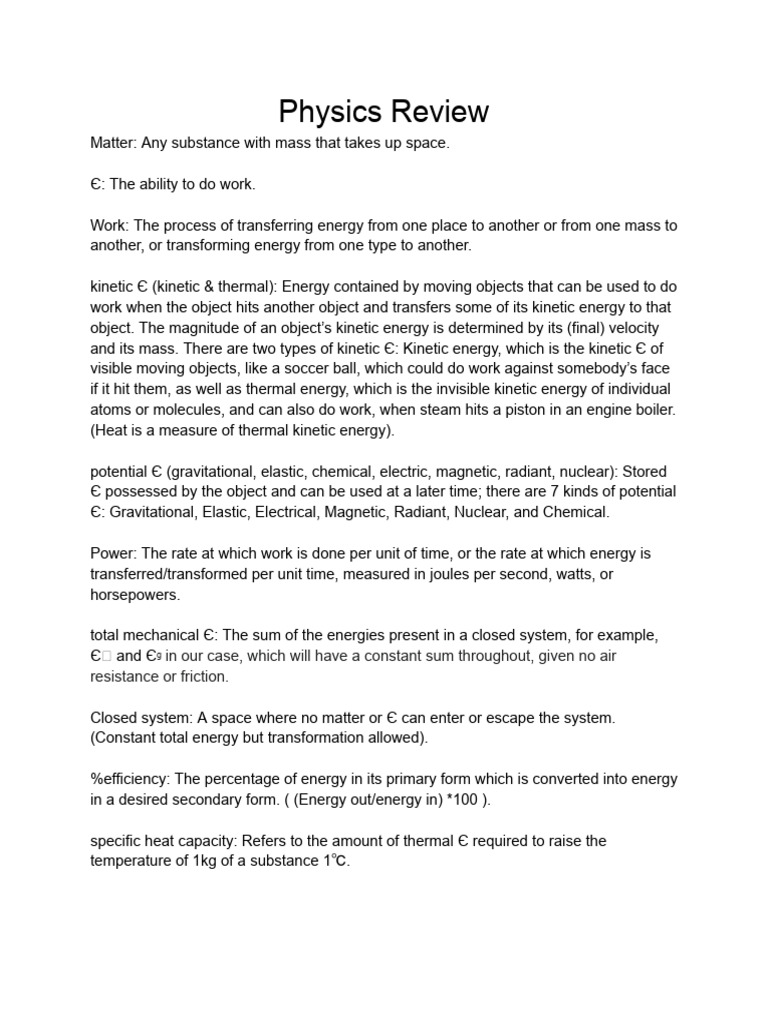 Physics Review | Download Free PDF | Heat Transfer | Kinetic Energy