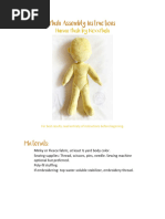 Simple Moving Mouth Puppet Guide | PDF | Sewing | Manufactured Goods