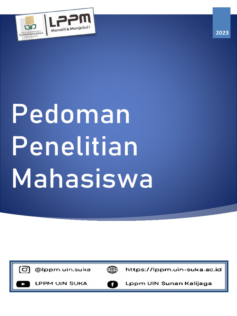 Pedoman Penelitian Mahasiswa UIN 2023 | PDF