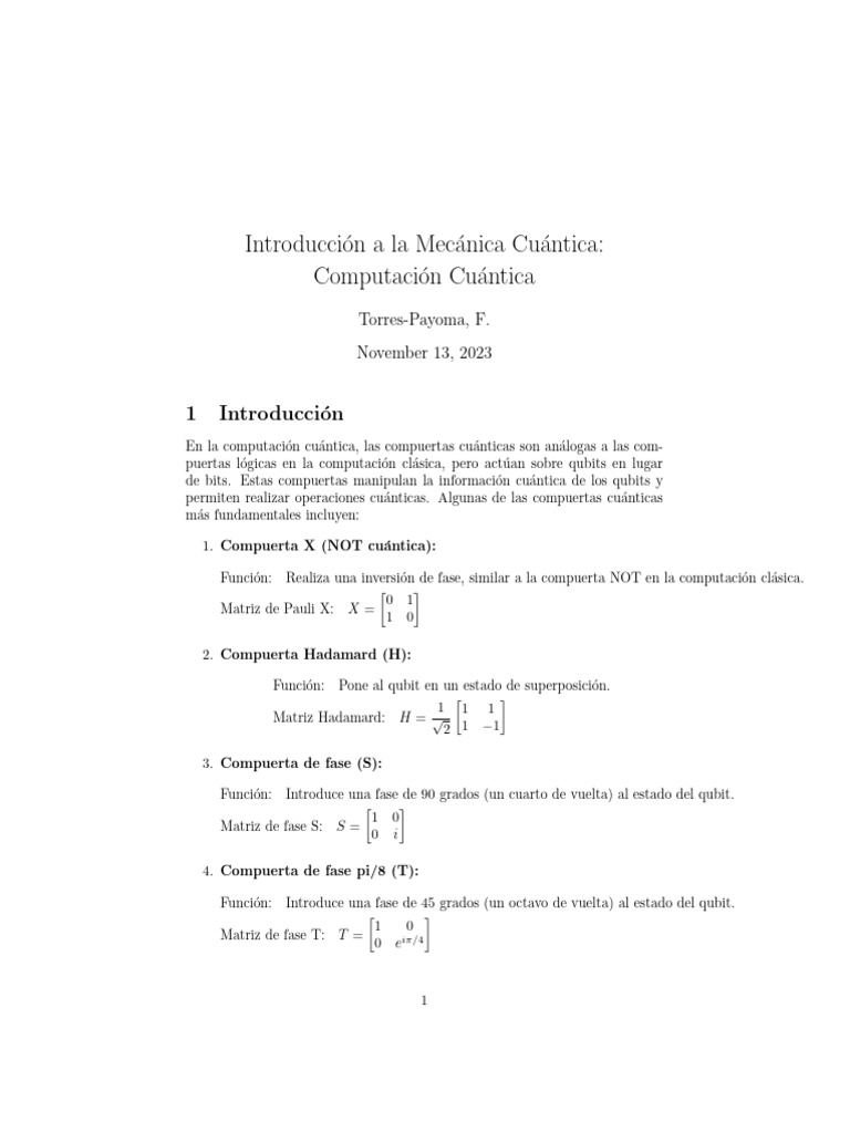 Ejercicio - 2 - Tarea 3 | Descargar gratis PDF | Computación cuántica | Matemáticas Aplicadas