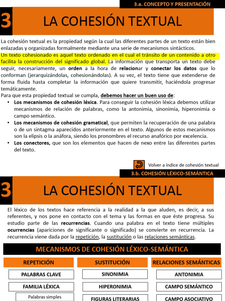 Cohesion Lexica | Descargar gratis PDF | Palabra | Lingüística